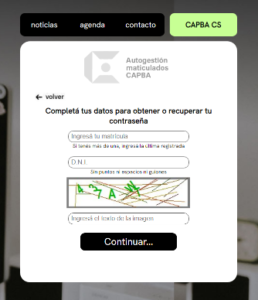 Plataforma Capba en Línea - Capba9