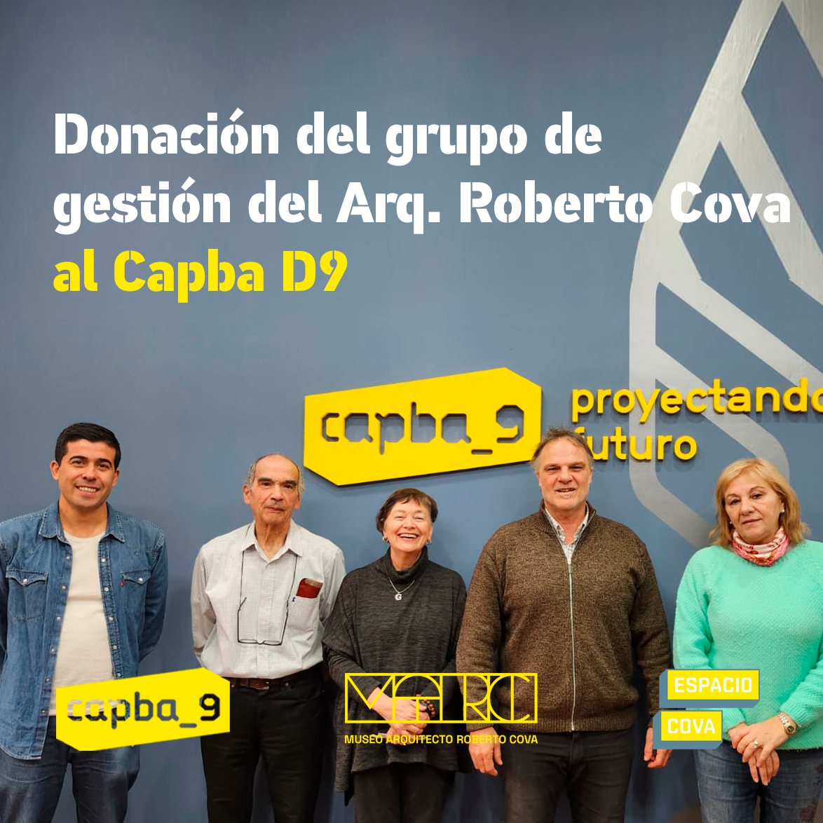Donación del grupo de gestión del Arq. Roberto Cova al CAPBA D9 - Capba9
